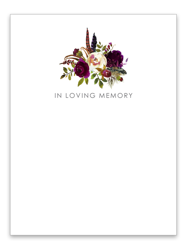 Large floral tribute cards - Heavenly Floral Cards