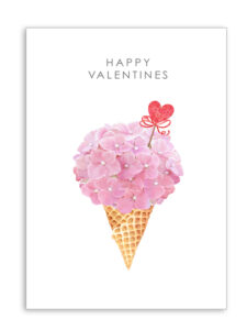 Happy Valentines Ice Cream - Heavenly Floral Cards